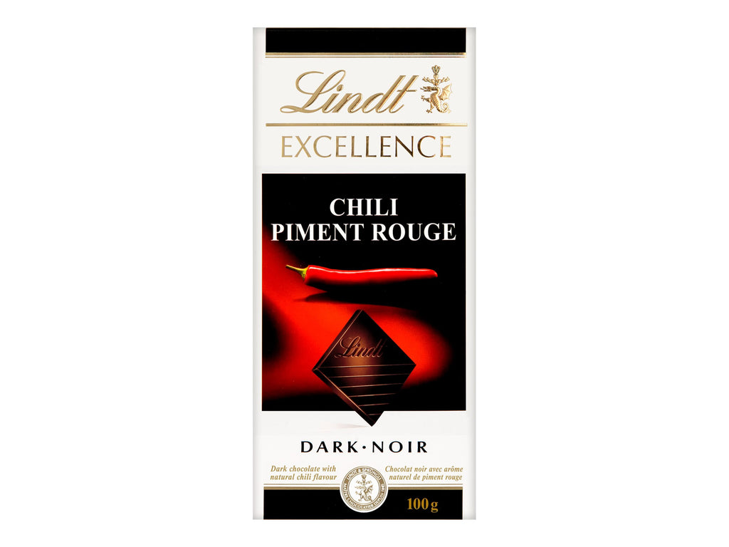 LINDT EXCELLENCE CHILLI DARK CHOCOLATE 100GM (IMPORTED CHOCOLATE ...