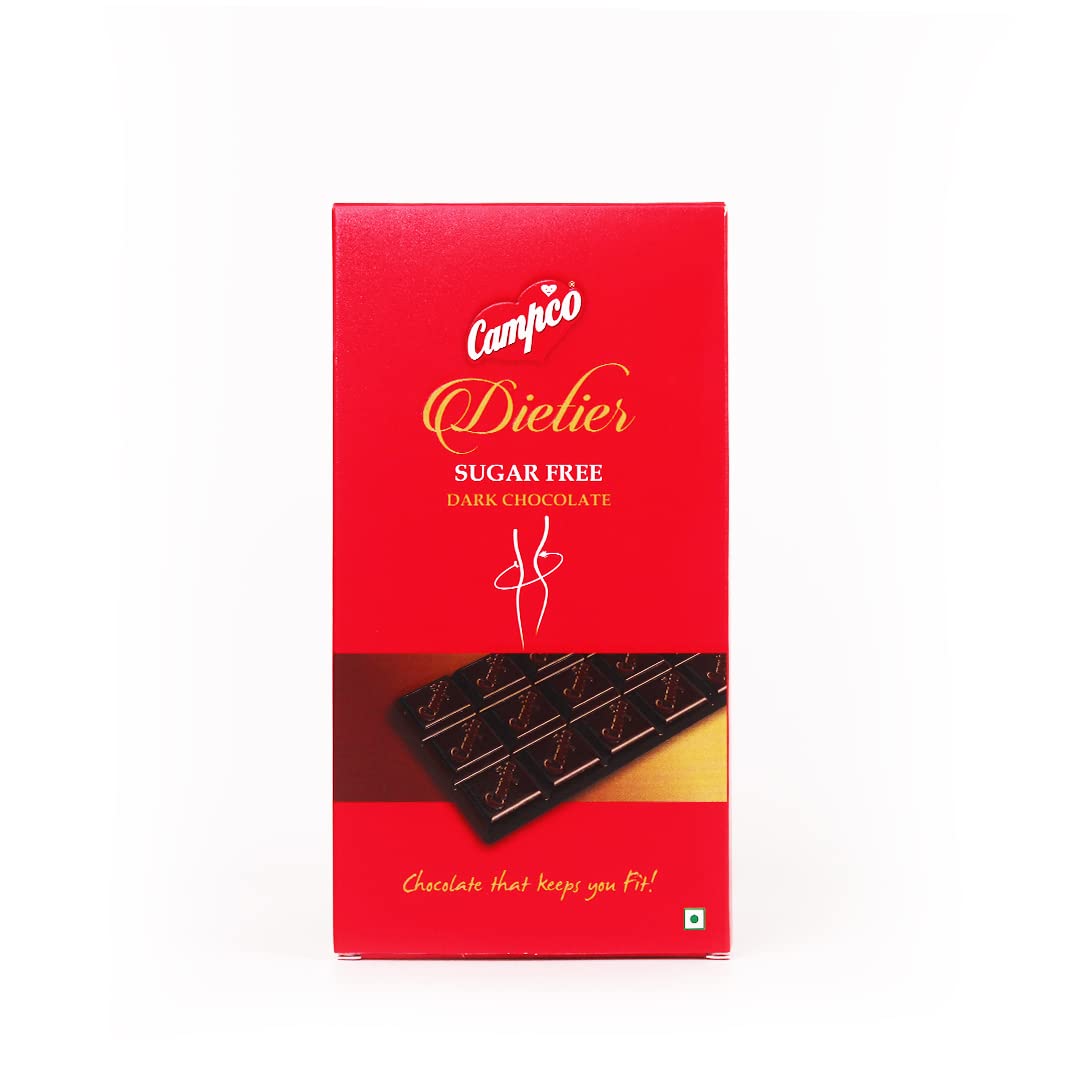 Campco Dietier Sugar Free Chocolate 50Gm (Sugar Free Dark Chocolate ...